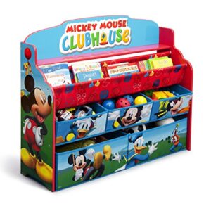 Delta Children Deluxe Book & Toy Organizer, Disney Mickey Mouse