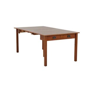 MECO Stakmore Traditional Expanding Table, Fruitwood Frame, 20 in x 40 in x 30.3 in