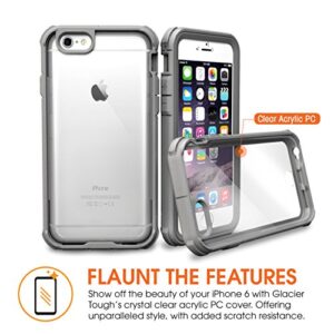 iPhone 6s Case, roocase [Glacier TOUGH] iPhone 6 (4.7) Hybrid Scratch Resistant Clear PC / TPU Armor Full Body Protection Case Cover with Built-in Screen Protector for Apple iPhone 6 / 6s (2015), Granite Black