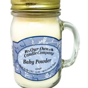 Our Own Candle Company Baby Powder Candle, Large, White