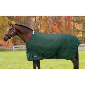 rider's by dover saddlery medium weight supreme turnout blanket - hunter/navy, 78