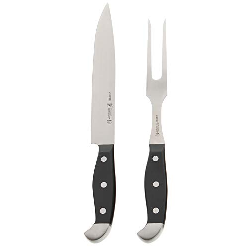 HENCKELS Statement Razor-Sharp 2-pc Carving Set, German Engineered Informed by 100+ Years of Mastery, Black/Stainless Steel