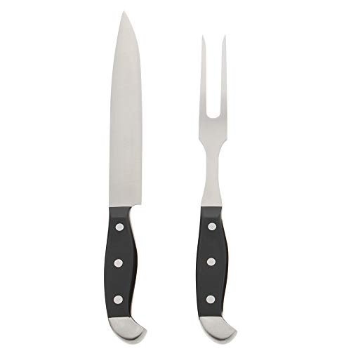 HENCKELS Statement Razor-Sharp 2-pc Carving Set, German Engineered Informed by 100+ Years of Mastery, Black/Stainless Steel