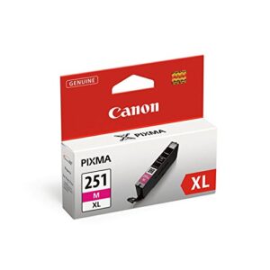 canon, inc - canon cli-251m xl ink cartridge - magenta - inkjet - high yield - 665 page - oem "product category: print supplies/ink/toner cartridges"