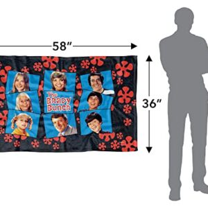 Brady Bunch - Squares Fleece Blanket 57 x 35in