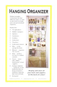 patterns byannie hanging organizer