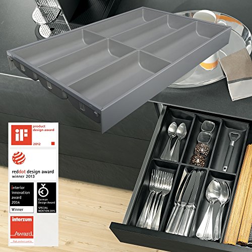 Blum Legrabox Ambia-Line Flatware Insert 20" Orion Gray ZC7S500BS3