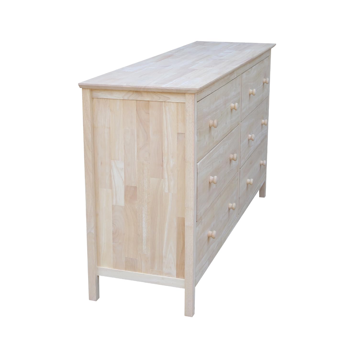 International Concepts Dresser with 6 Drawers, Unfinished