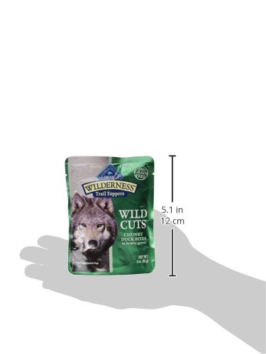 Blue Buffalo Wilderness Trail Toppers Chunky Duck Bites Dog Food, 24 By 3 Oz.