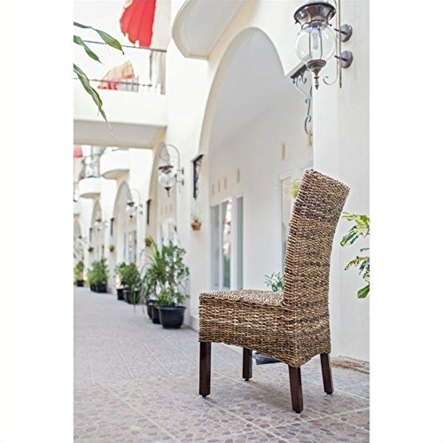 International Caravan Furniture Piece Set of Two Arizona Abaca Dining Chairs