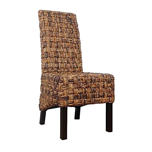 International Caravan Furniture Piece Victor Woven Abaca Dining Chair