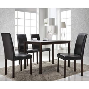 baxton studio andrew 5-piece modern dining set