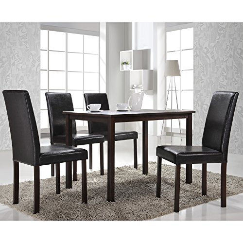 Baxton Studio Andrew 5-Piece Modern Dining Set