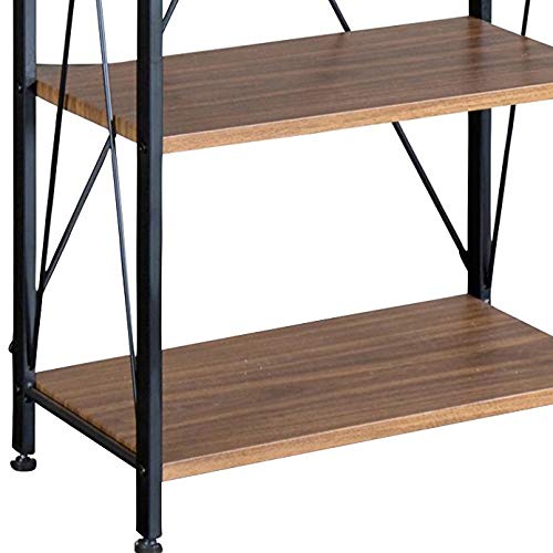 Baxton Studio New Semester Bookshelf, Coffee/Black