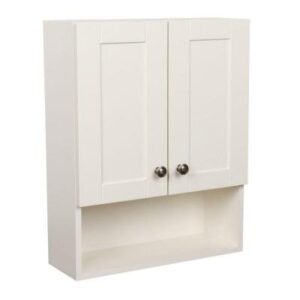 glacier bay over toilet storage cabinet in white