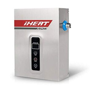 iheat tankless s-16 240v 66a 16kw stainless steel enclosure 7.2" by 11" by 3" 1/2"cpt 36' awg#8 electric water heater, 7.5 lb