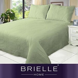 Brielle Stream Sham Set, Standard, Sage