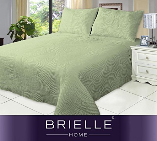 Brielle Stream Sham Set, Standard, Sage