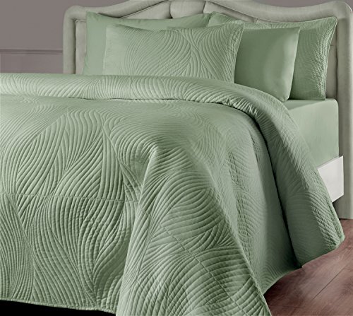 Brielle Stream Sham Set, Standard, Sage