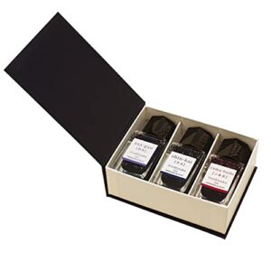 pilot iroshizuku mini fountain pen ink - 15 ml bottle 3 colors set - as/snk/yb (japan import)