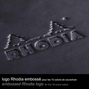 Rhodia Rhodiarama Webnotebook - Lined 96 Sheets - 5 1/2 x 8 1/4 - Black Cover