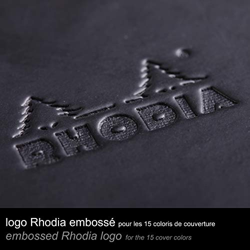 Rhodia Rhodiarama Webnotebook - Lined 96 Sheets - 5 1/2 x 8 1/4 - Black Cover