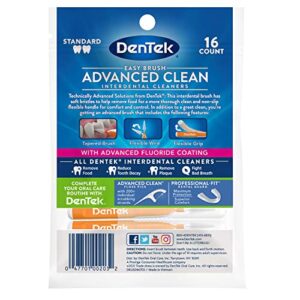 DenTek Easy Brush Interdental Cleaners, Mint, 16 Count (Pack of 5)