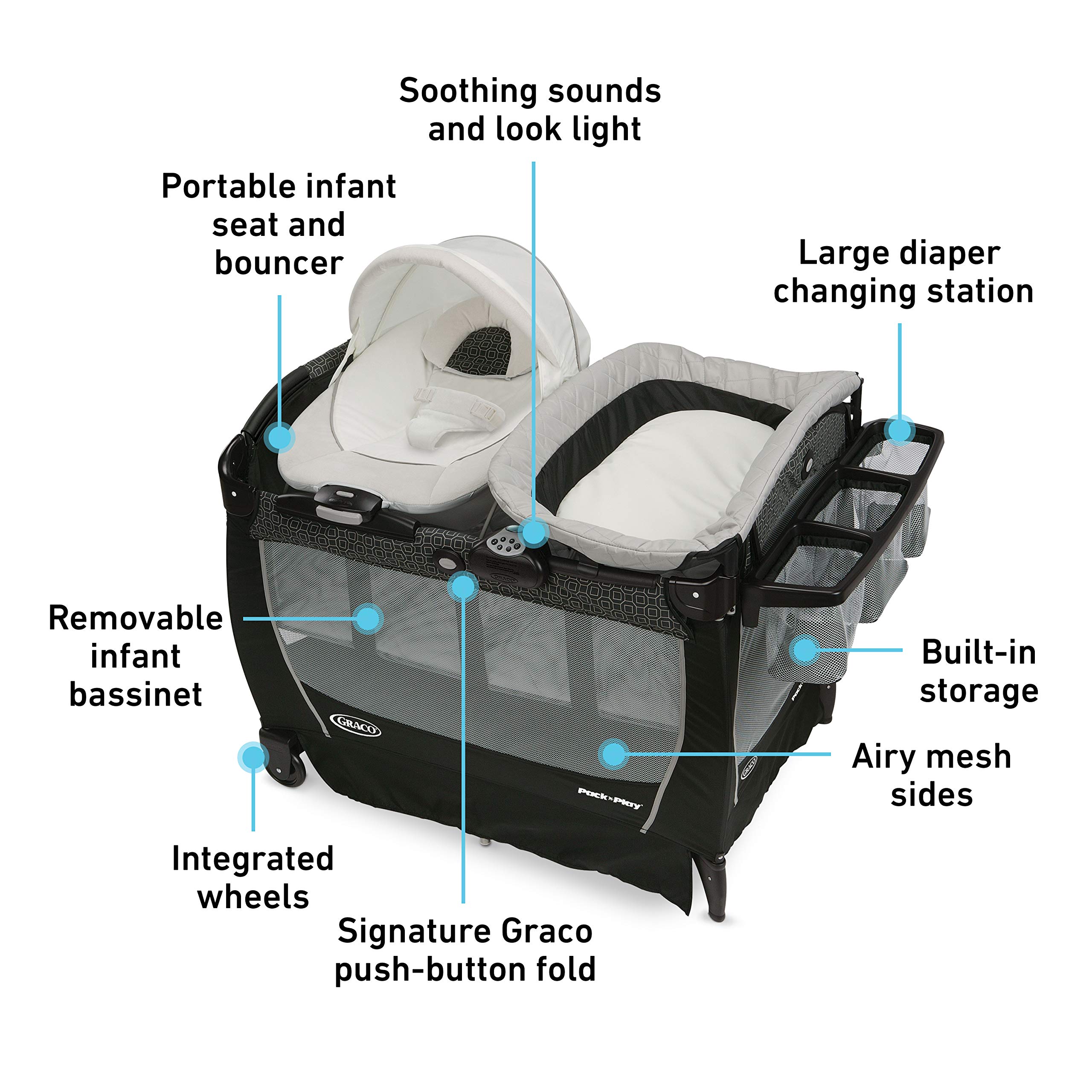 Graco Pack 'n Play Playard Snuggle Suite LX, Pierce