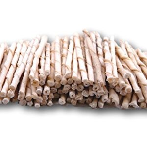 Top Dog Chews - All Natural Rawhide Dog Twists (100 Pack), Natural Chew Sticks for Healthy Teeth and Happy Dogs, Delicious Dog Treats for Canine Dental Care