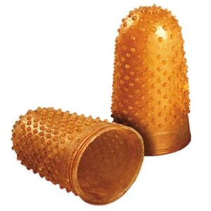 Swingline 54031 Rubber Finger Tips, Small, 9/16-Inch Diameter, 12/BX, Amber