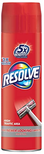 Resolve High Traffic Carpet Foam, 22 oz Can, Cleans Freshens Softens & Removes Stains (Pack of 2)