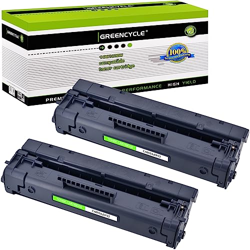 greencycle 2 PK C4092A 92A Black Toner Cartridges Compatible for HP Laserjet 1100 3200 1100a 3200se