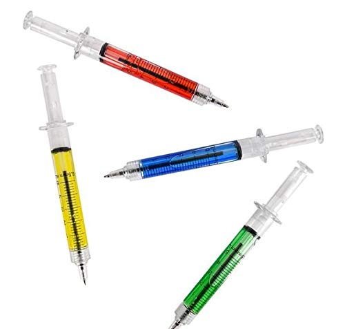 Rhode Island Novelty Assorted Color Synge Shot Design Pens, One Dozen