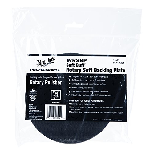 Meguiar's WRSBP Soft Buff Rotary Soft Backing Plate, 7" and 8" 1 Pack