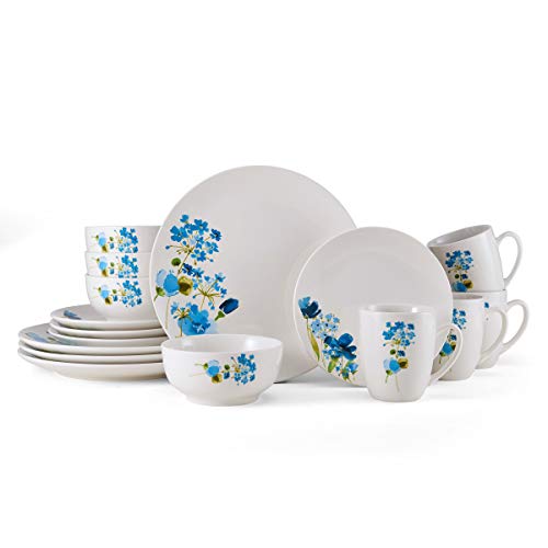 Studio Nova Painted Wildflowers 16-Piece Dinnerware Set, Service for 4