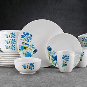 Studio Nova Painted Wildflowers 16-Piece Dinnerware Set, Service for 4