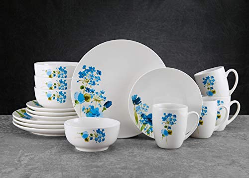 Studio Nova Painted Wildflowers 16-Piece Dinnerware Set, Service for 4