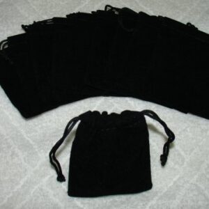 GYBest Best 50 Pack 3" X 4" Wholesale Promotion - Black Velvet Cloth Jewelry Pouches/Drawstring Bags