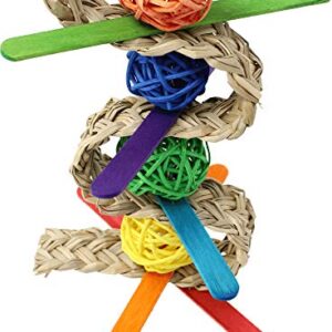 00156 Chewballishous Bonka Bird Toys Vine Palm Wood Chew Colorful Parrot Quaker Parrotlet Budgie