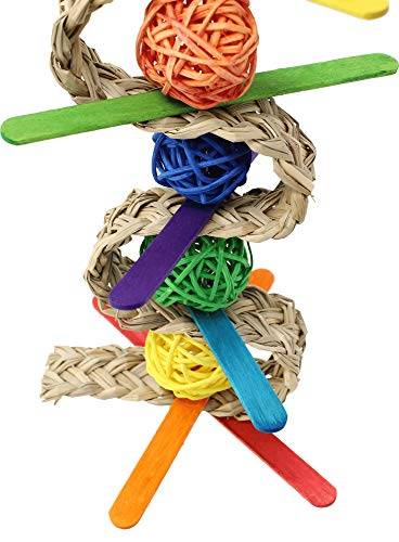 00156 Chewballishous Bonka Bird Toys Vine Palm Wood Chew Colorful Parrot Quaker Parrotlet Budgie