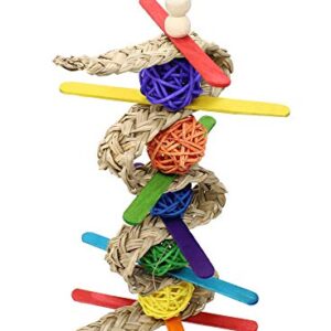 00156 Chewballishous Bonka Bird Toys Vine Palm Wood Chew Colorful Parrot Quaker Parrotlet Budgie