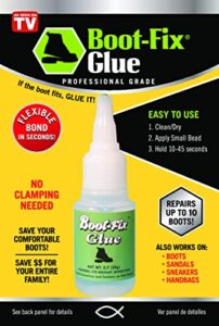 boot-fix shoe glue: instant professional grade shoe repair glue