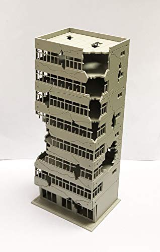 Outland Models Railway Scenery City Ruin Building Abandoned Tall Office N Scale