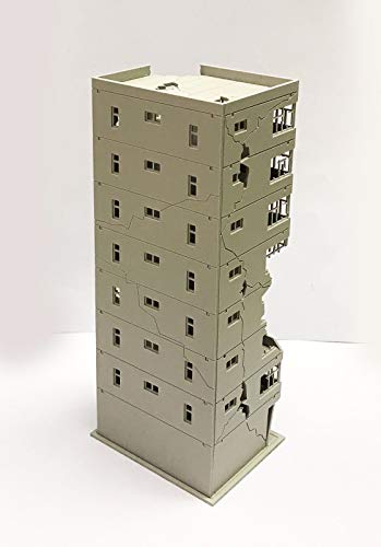 Outland Models Railway Scenery City Ruin Building Abandoned Tall Office N Scale