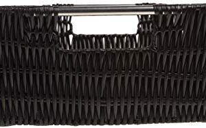 Whitmor Rattique Shelf Tote Black