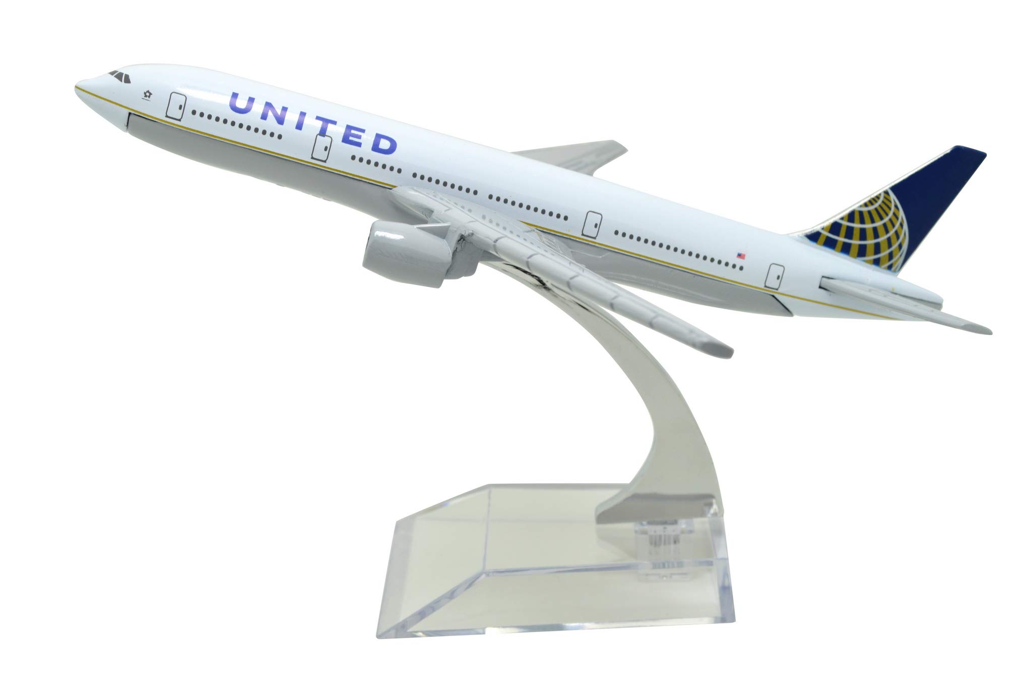 TANG DYNASTY(TM) 1:400 16cm B777 United Airlines Metal Airplane Model Plane Toy Plane Model