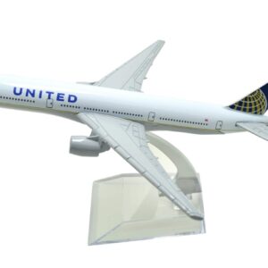 TANG DYNASTY(TM) 1:400 16cm B777 United Airlines Metal Airplane Model Plane Toy Plane Model