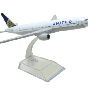 TANG DYNASTY(TM) 1:400 16cm B777 United Airlines Metal Airplane Model Plane Toy Plane Model