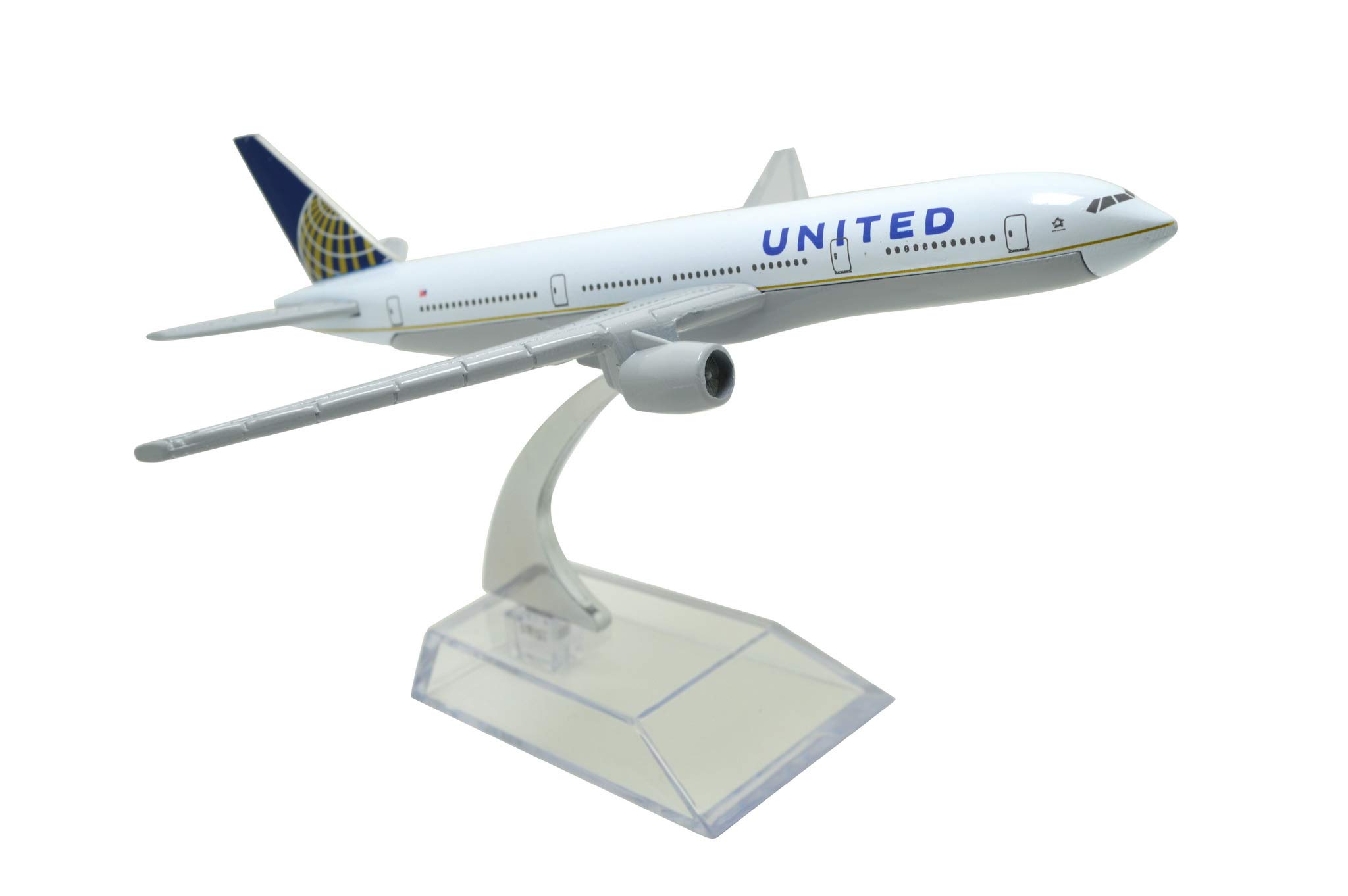 TANG DYNASTY(TM) 1:400 16cm B777 United Airlines Metal Airplane Model Plane Toy Plane Model