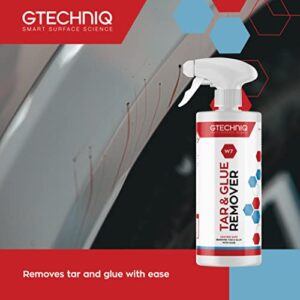 Gtechniq - W7 Tar and Glue Remover - Full Strength Solvent Based, Softens and Dissolves Adhesive, Safe to Use with Waxes, Coatings & Sealants (500ml)